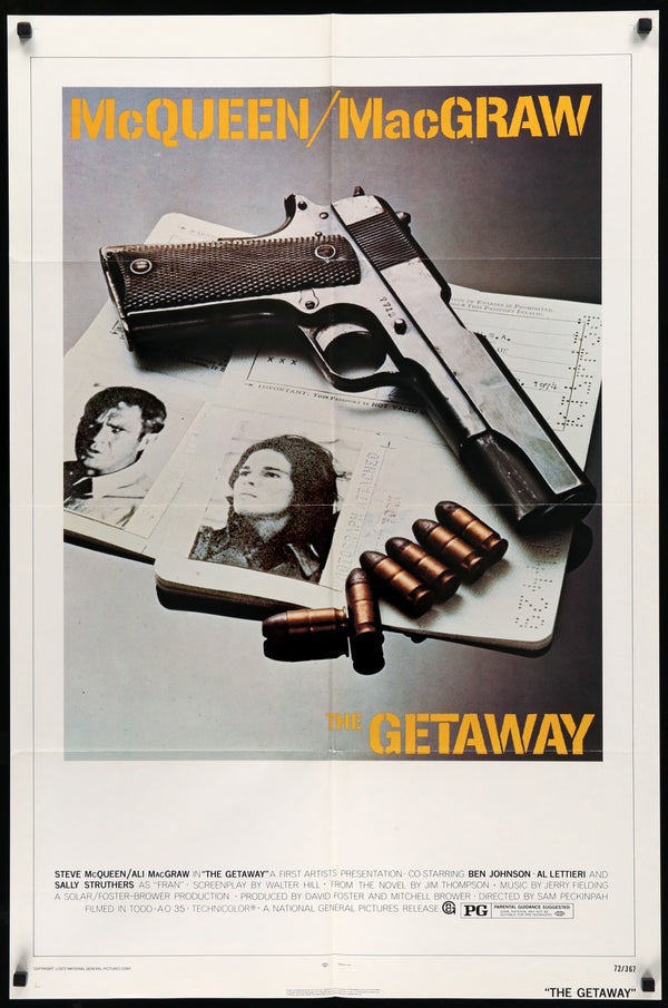 The Getaway (1972) Original One-Sheet Movie Poster - Original Film Art ...