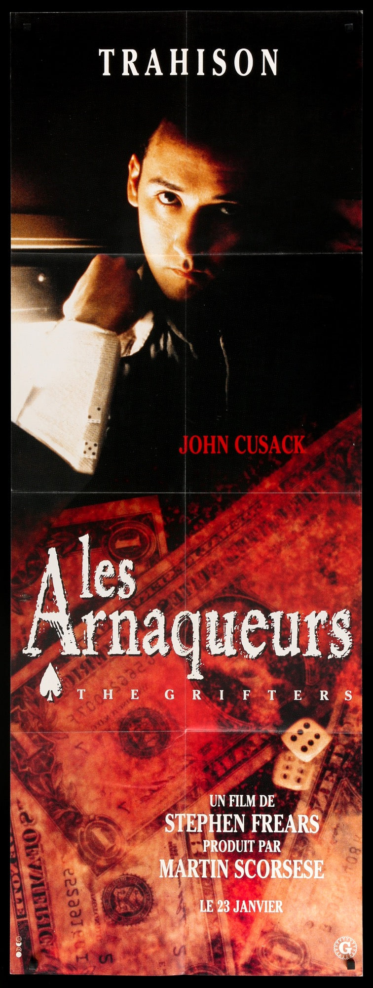 The Grifters (1990) Original French Door Panel Movie Poster - Original ...
