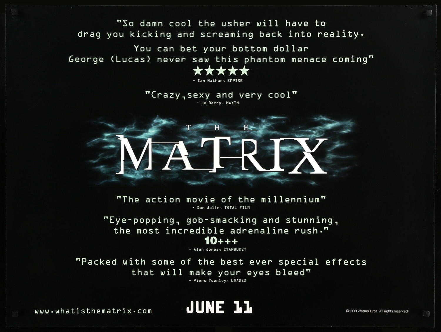 matrix poster font