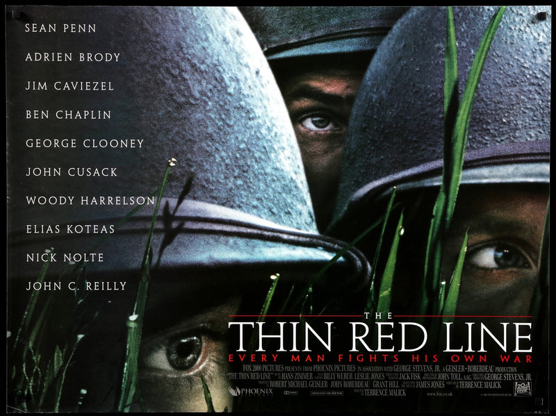 The Thin Red Line (1998) Original British Quad Movie Poster - Original ...