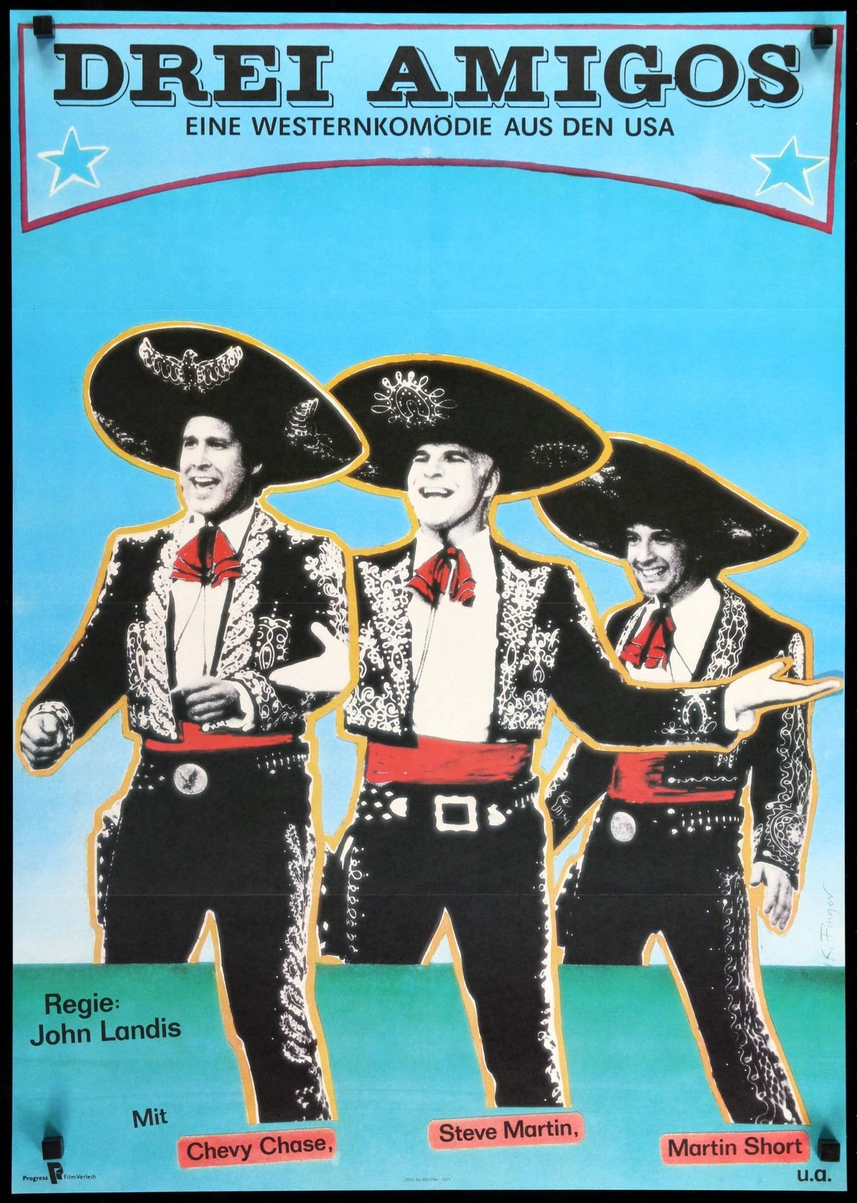 Three Amigos! (1986) Original East German Movie Poster - Original Film ...