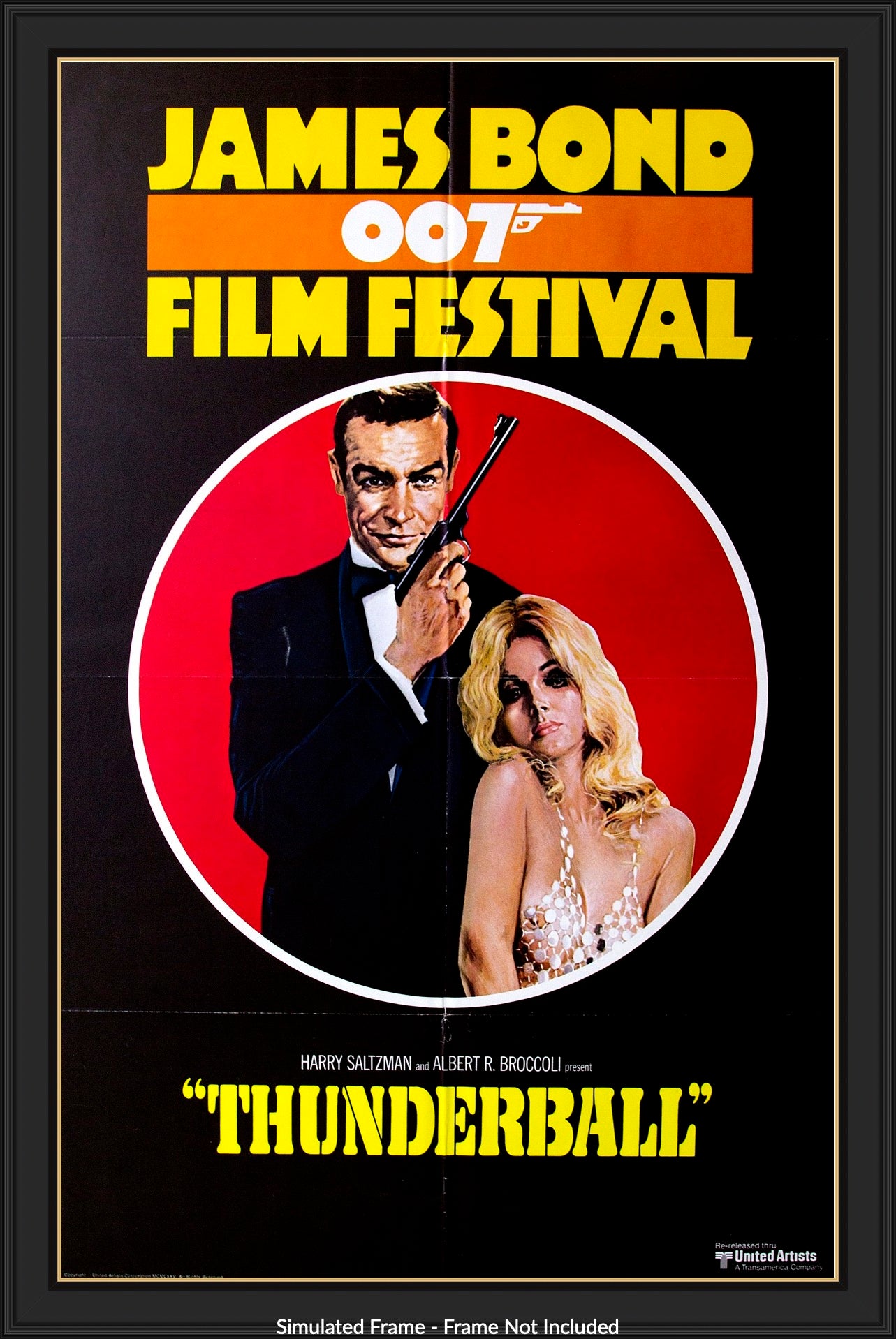 Thunderball - James Bond Film Festival (1975) Original One-Sheet Movie ...