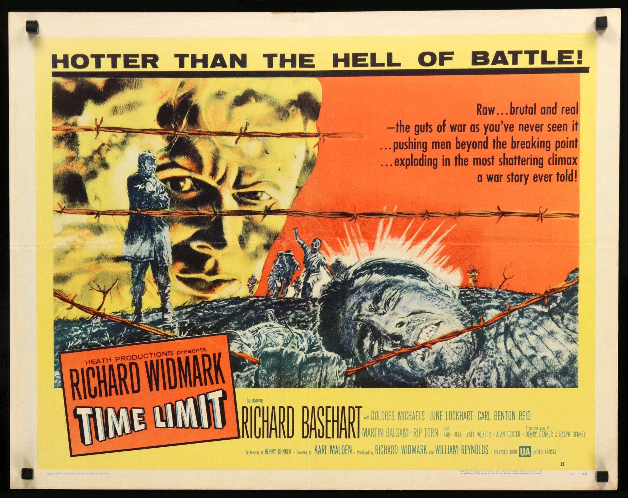 Time Limit (1957) Original Half Sheet Movie Poster - Original Film Art ...