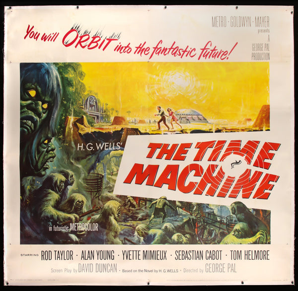The Time Machine (1960) Original Six Sheet Movie Poster - Original Film ...