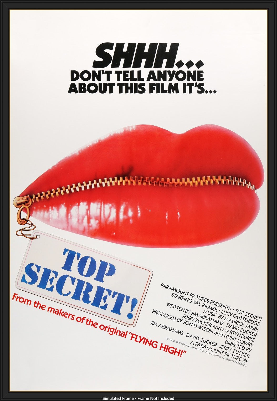 Top Secret (1984) Original International One-Sheet Movie Poster ...