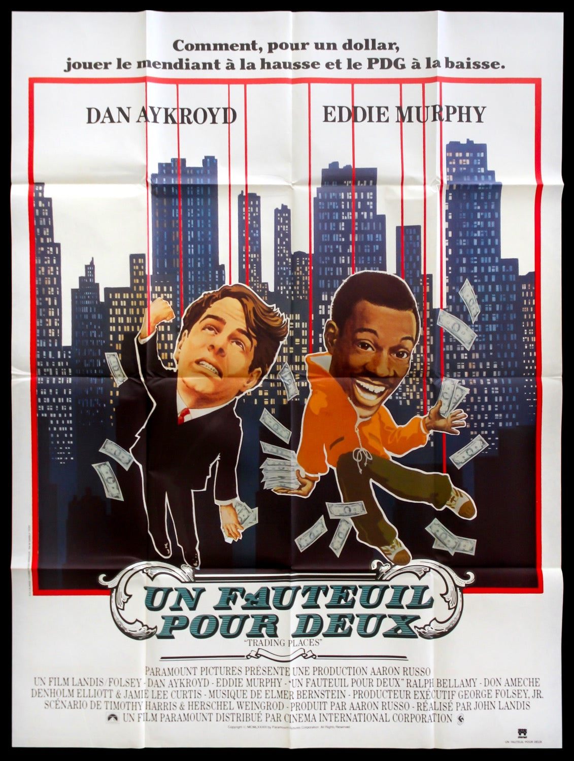 Trading Places (1983) Original French Grande Movie Poster - Original ...