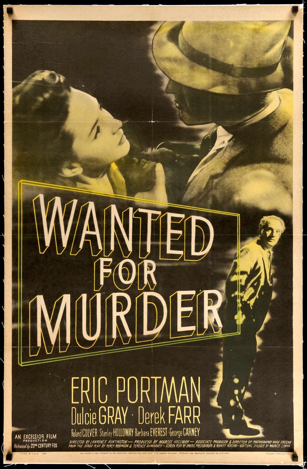 Wanted For Murder (1946) Original One-Sheet Movie Poster - Original ...