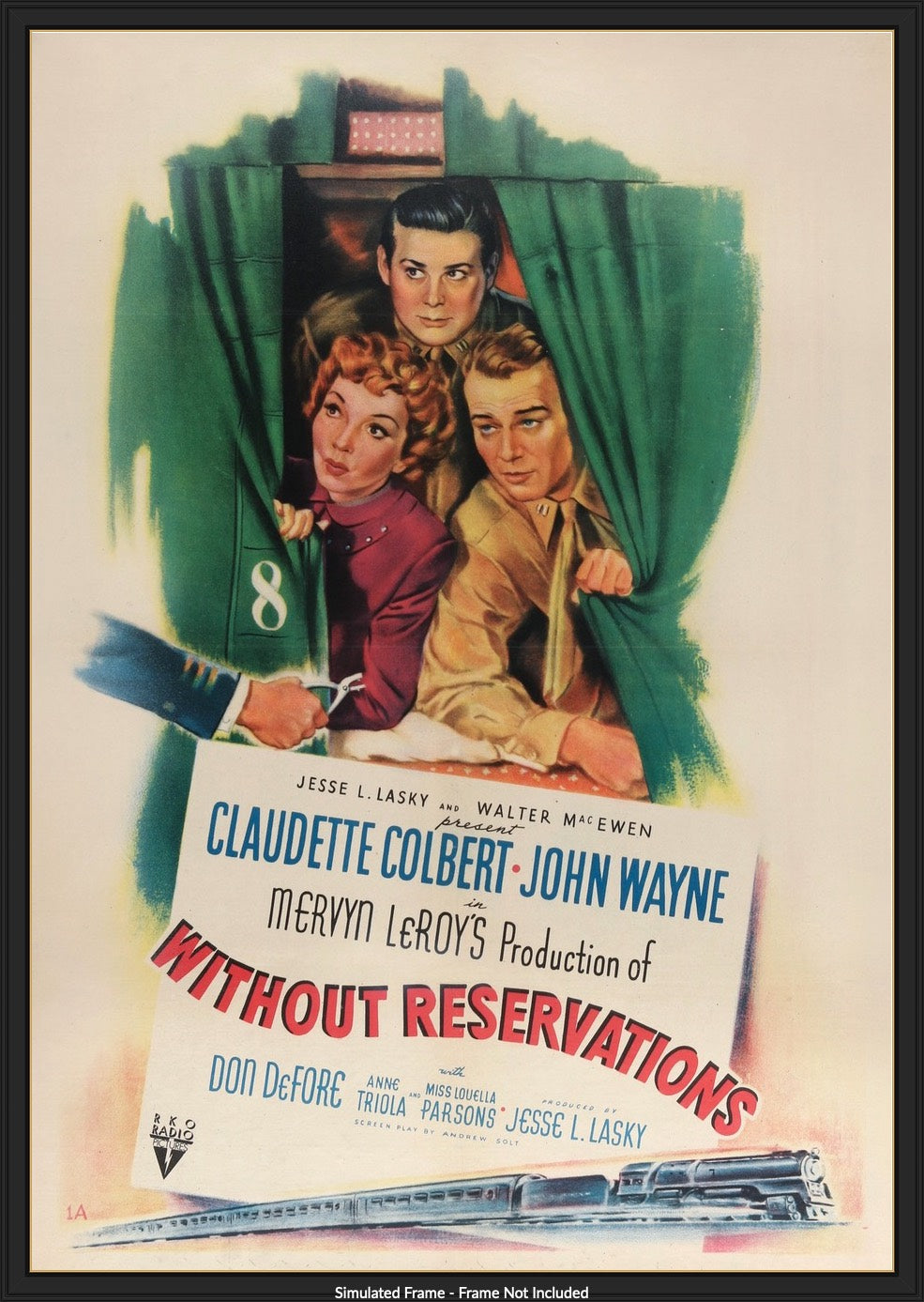 Without Reservations (1946) Original One-Sheet Movie Poster - Original ...