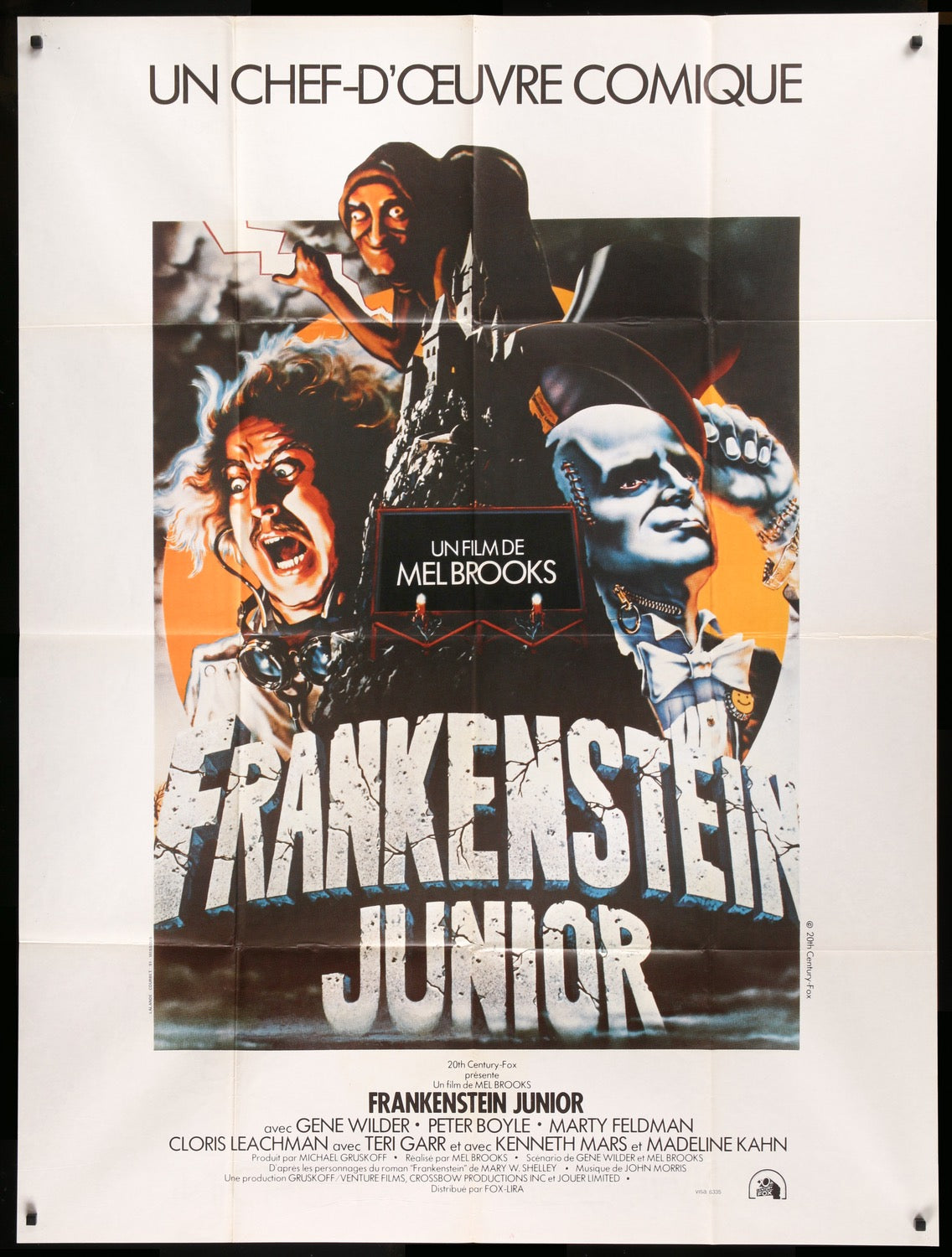 Young Frankenstein (1974) Original French Grande Movie Poster ...